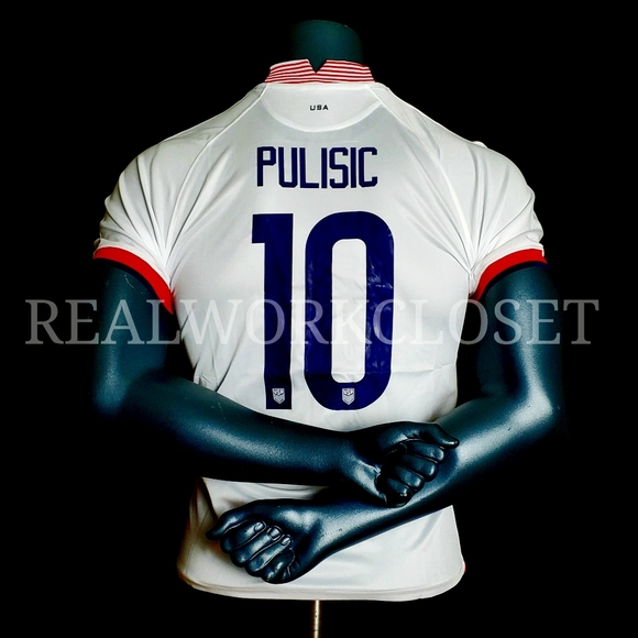 Nike | Shirts | Pulisic Jersey Usa National Team Home Kit Medium | Poshmark